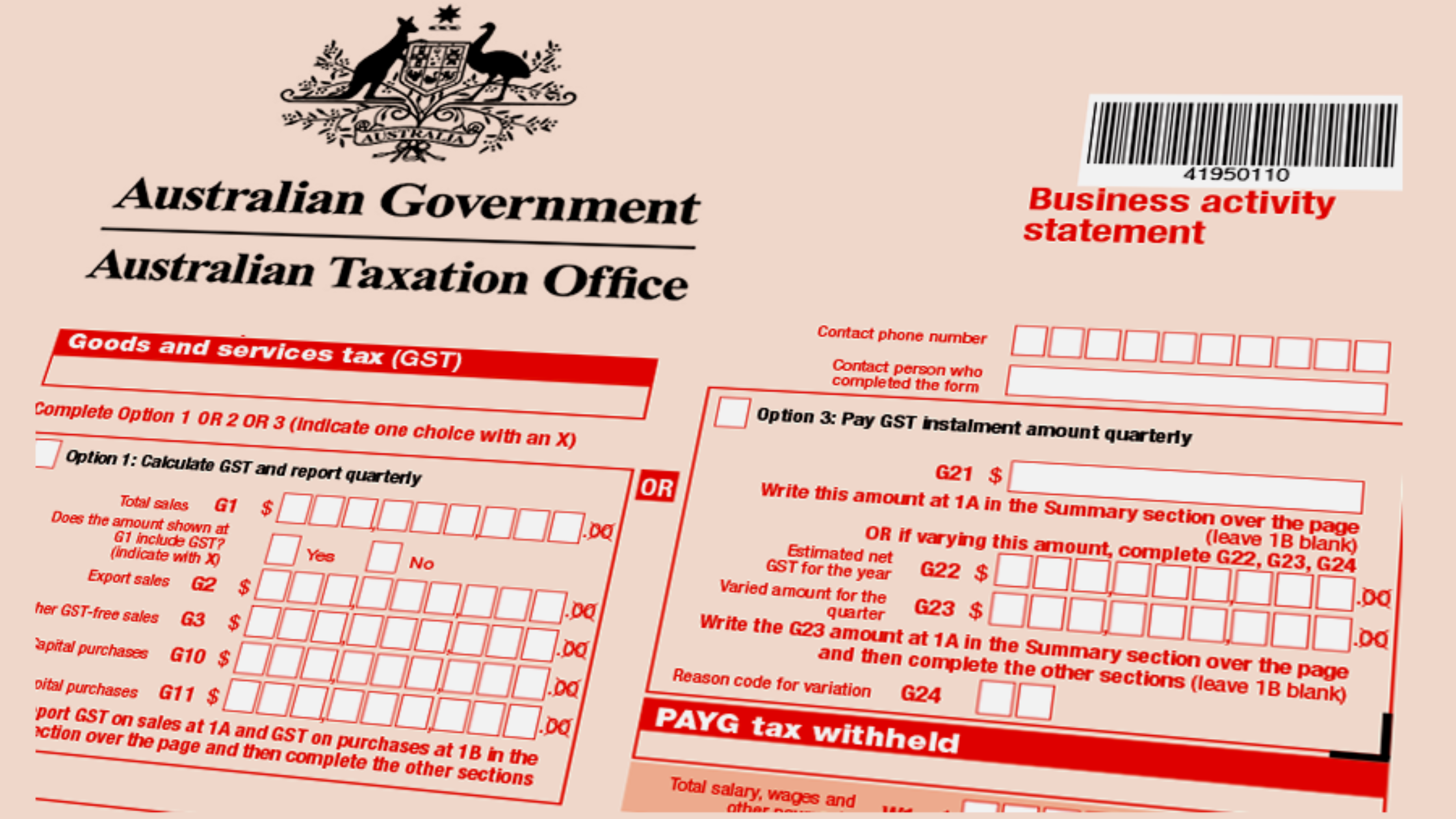 Business Activity Statement (BAS) Sample Lodgement - ProfitBooks.net